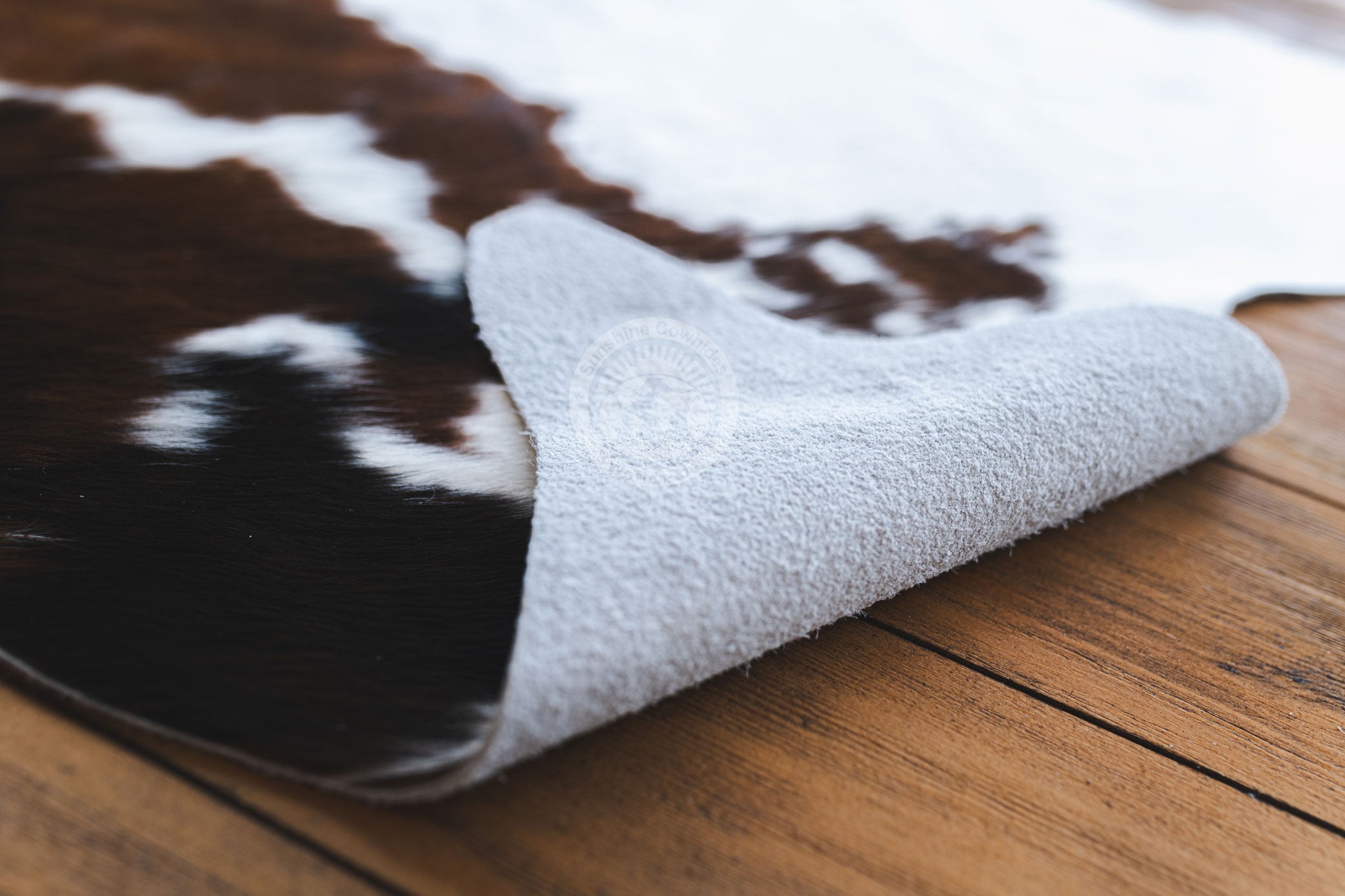 Mini Cowhide Rug - Tricolor — Luxury Cowhides