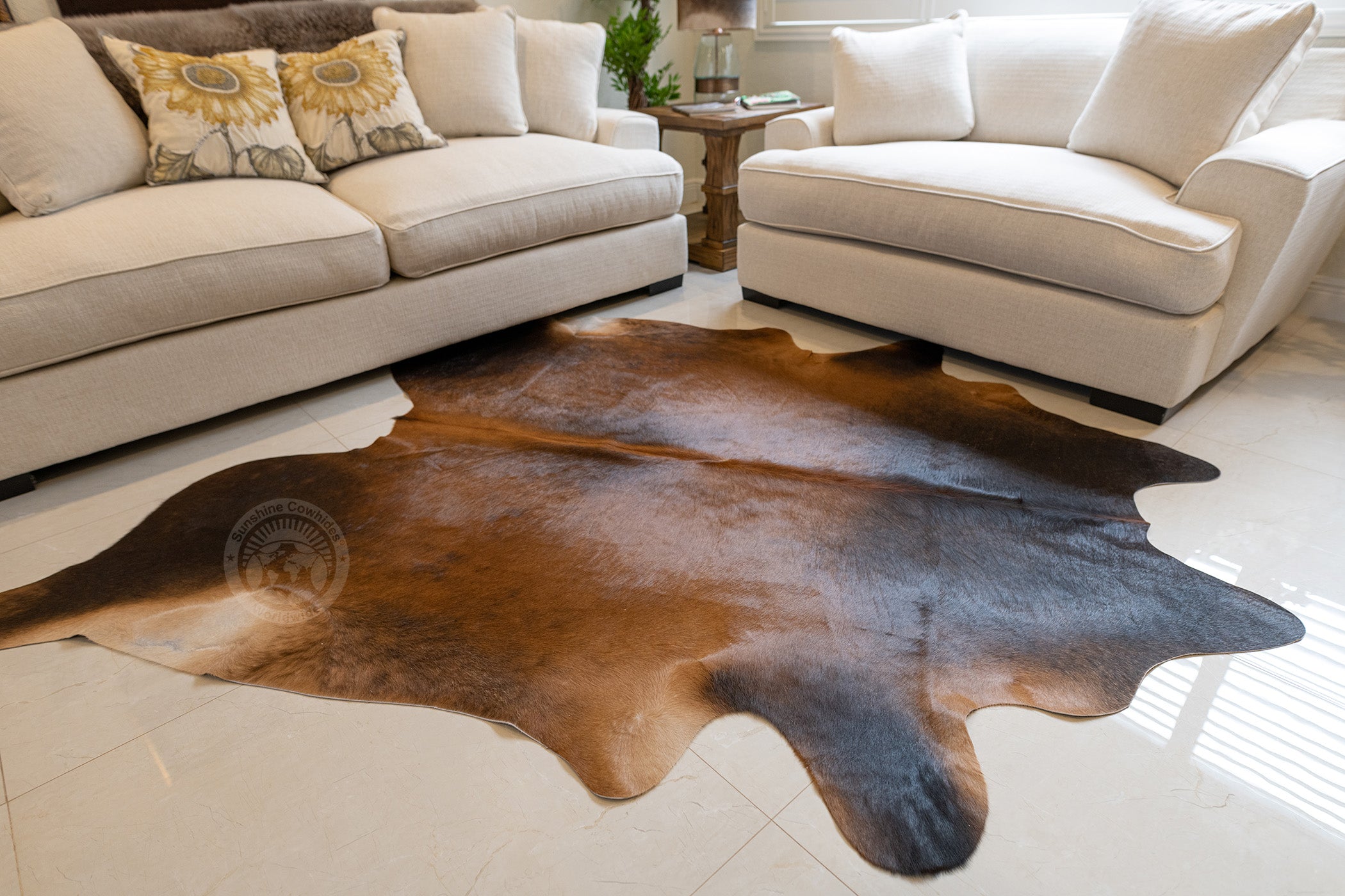 Mahogany Cowhide Rug — Luxury Cowhides